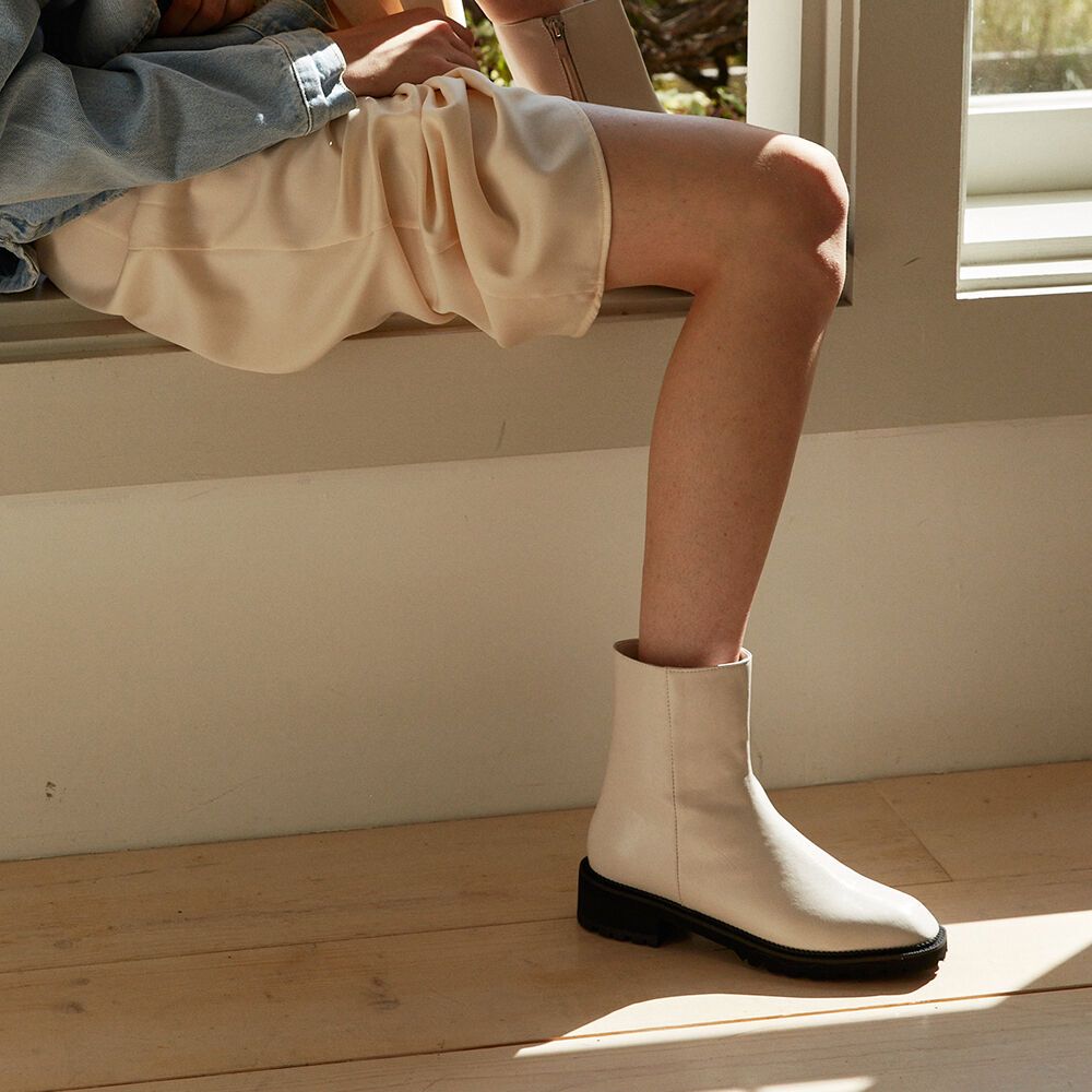 COLIN basic walker boots - 2color 3.7cm 베이직 지퍼 워커 앵클부츠 - 감도 깊은 취향 셀렉트샵 29CM