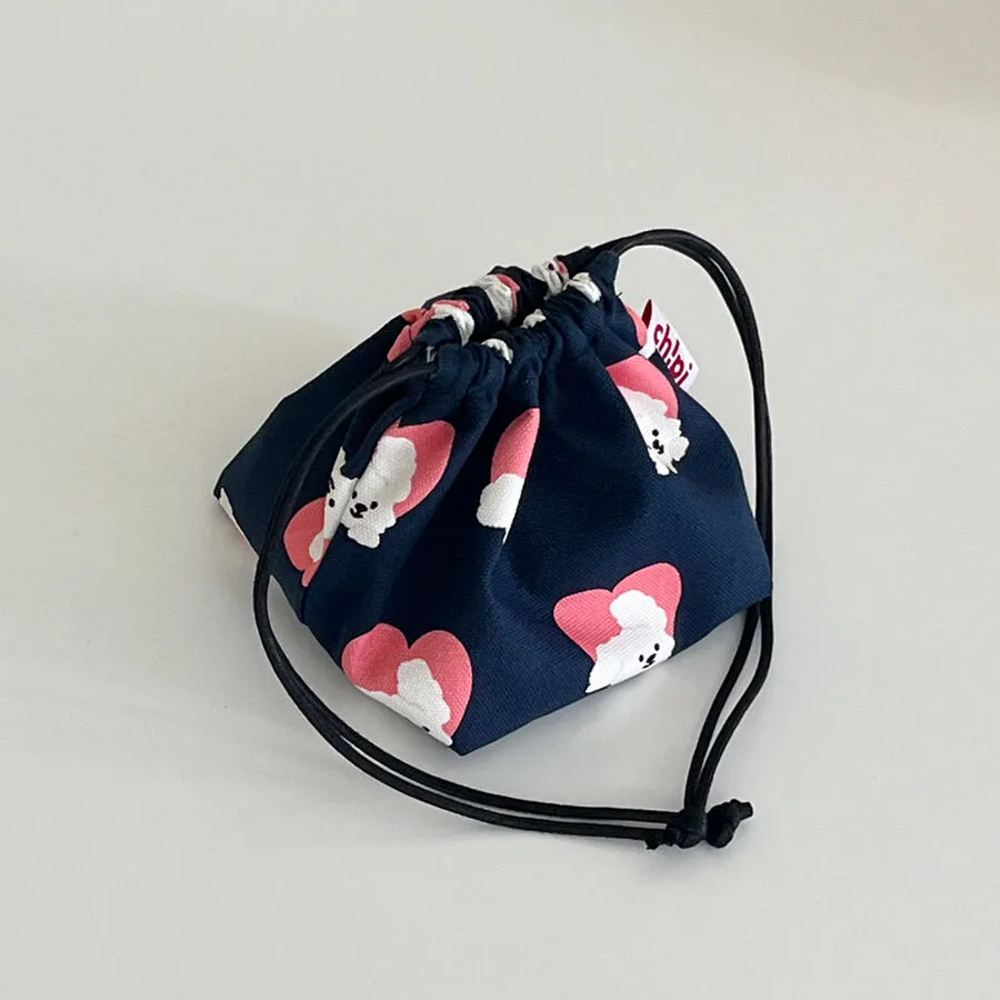 POPO Heart String Pouch - Navy - 감도 깊은 취향 셀렉트샵 29CM