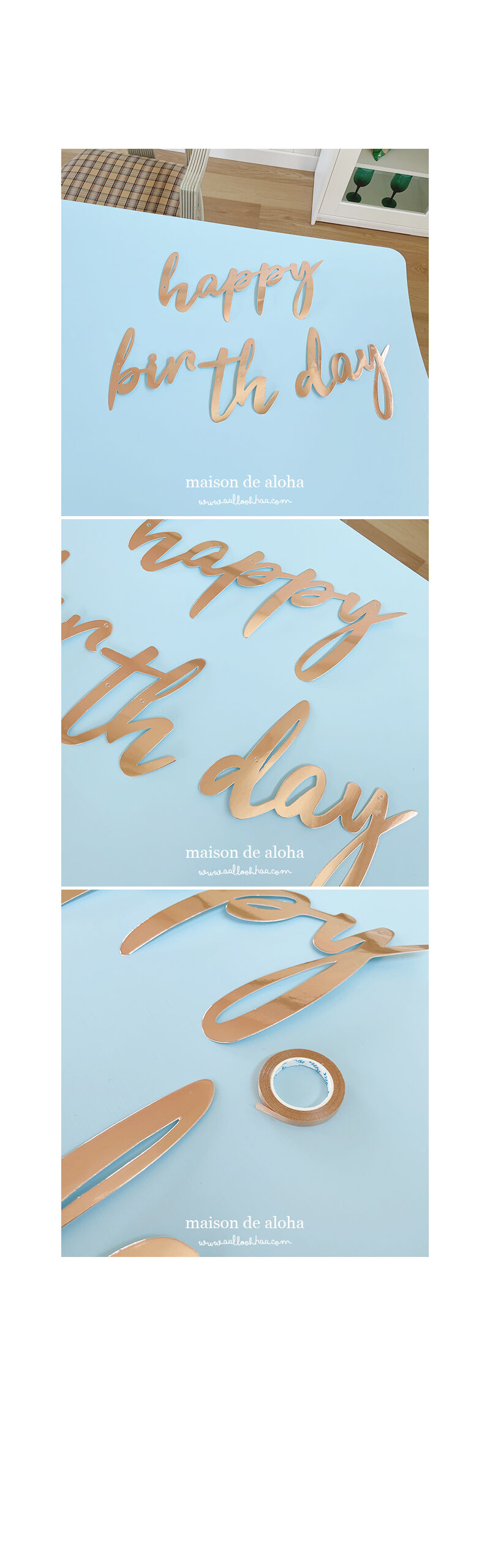 Happy Birthday Curve Garland 해피벌스데이커브가랜드(3색) - 감도 깊은 취향 셀렉트샵 29CM