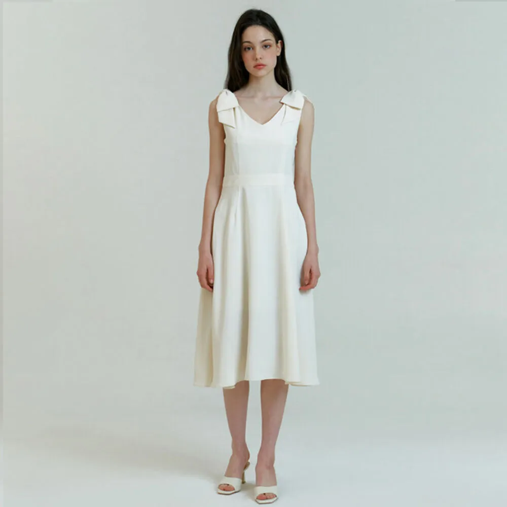 cream ivory bella double ribbon one piece - 감도 깊은 취향 셀렉트샵 29CM