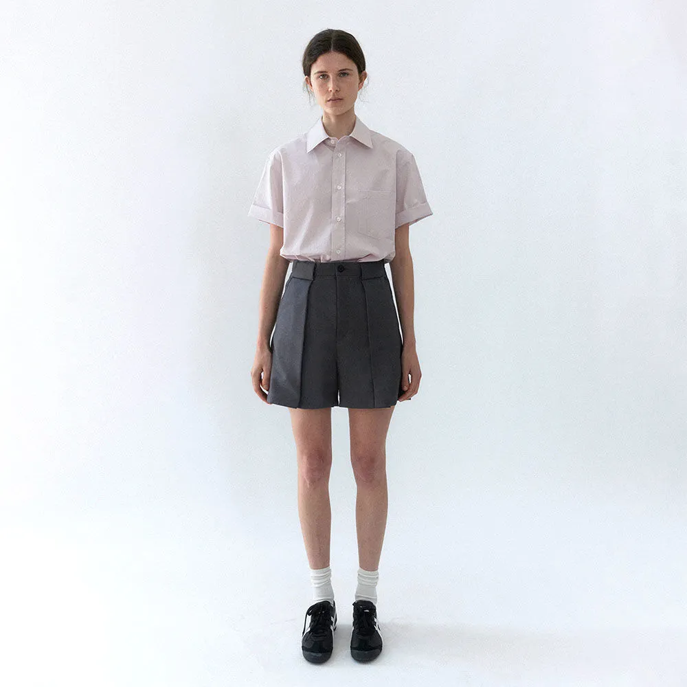 loop tuck half pants ( grey ) - 감도 깊은 취향 셀렉트샵 29CM