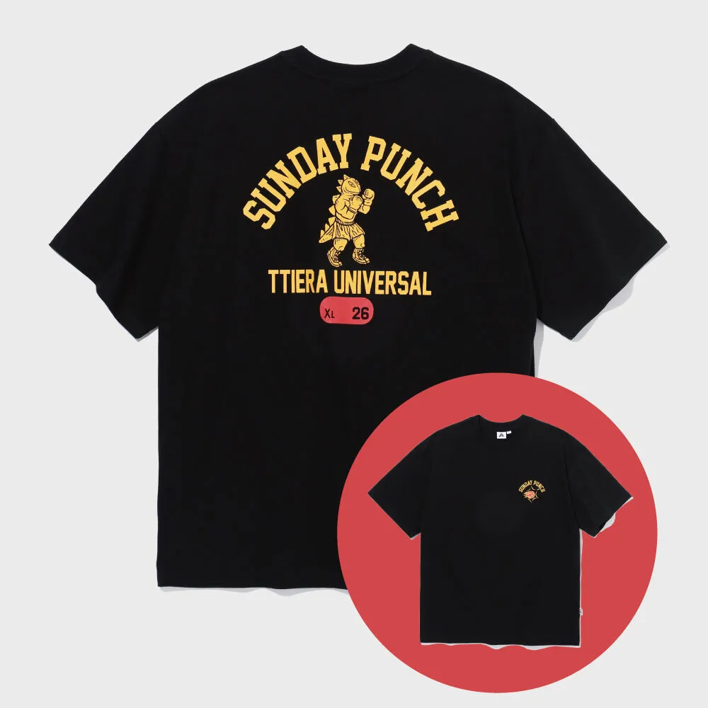 [TTIERA]SUNDAY PUNCH TEE(BLACK) - 감도 깊은 취향 셀렉트샵 29CM