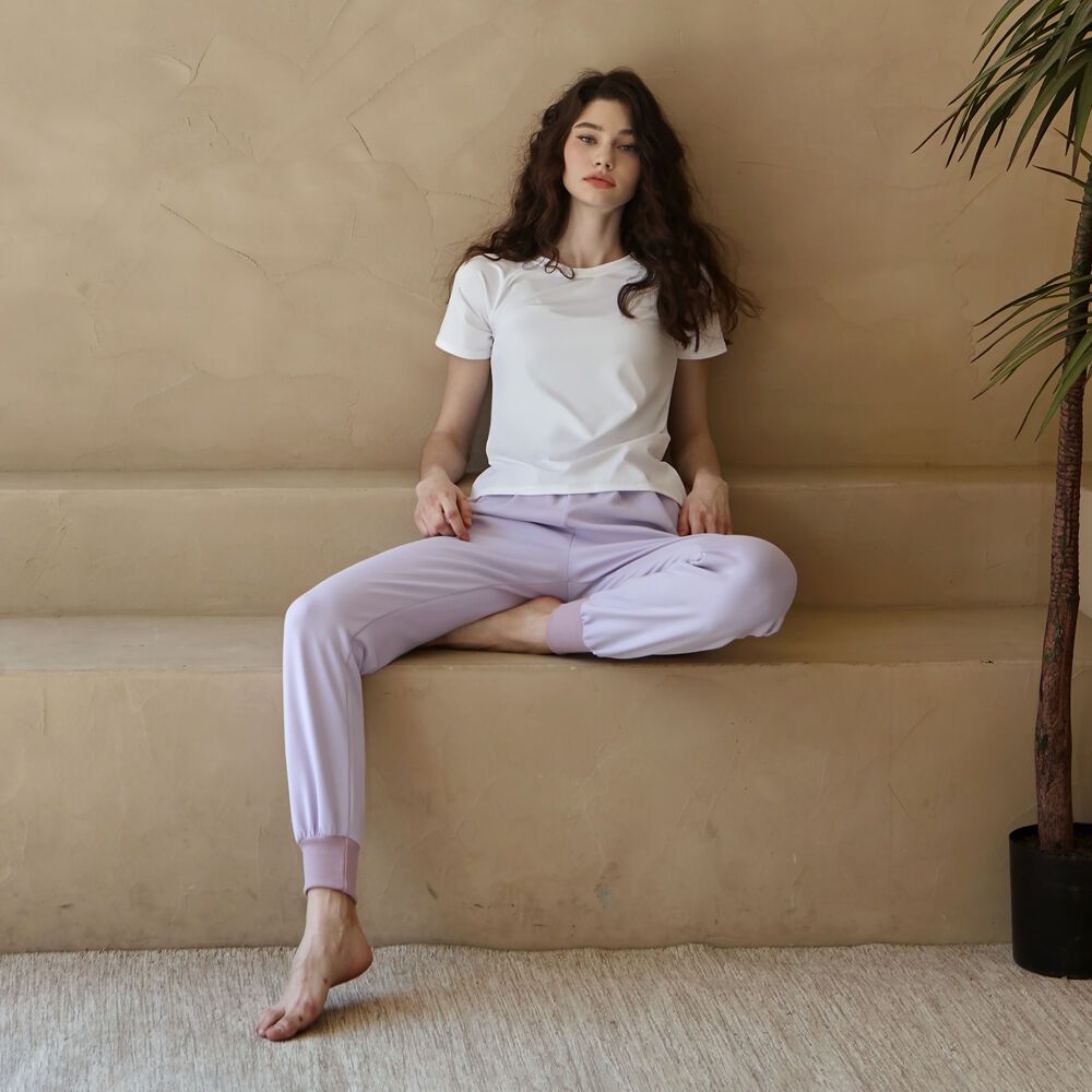 여성 요가복 DEVI-B0055-라벤더 필라테스 리사이클 에코버 조거 팬츠 - 감도 깊은 취향 셀렉트샵 29CM