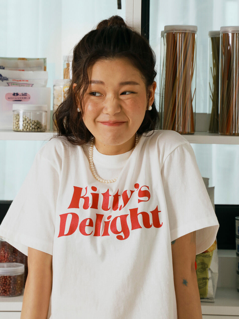 Kitty’s delight Typo Short sleeve T-shirt white - 감도 깊은 취향 셀렉트샵 29CM