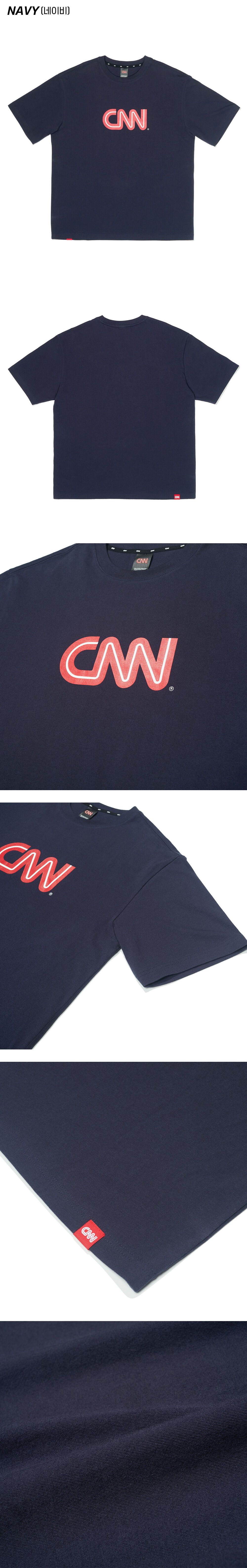 CNN 헤리티지 로고 티셔츠 NAVY - 감도 깊은 취향 셀렉트샵 29CM