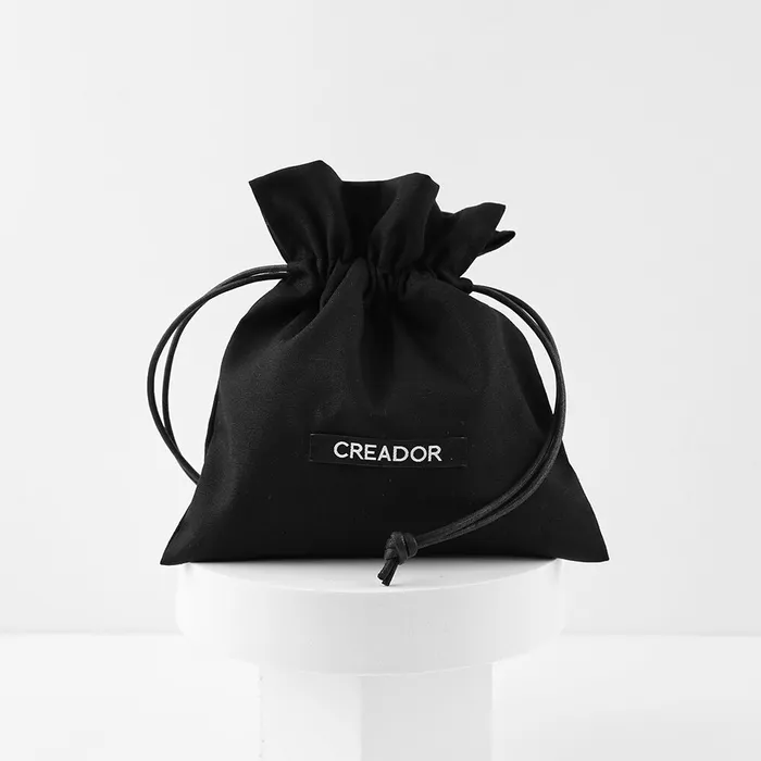 black cotton string pouch - 감도 깊은 취향 셀렉트샵 29CM