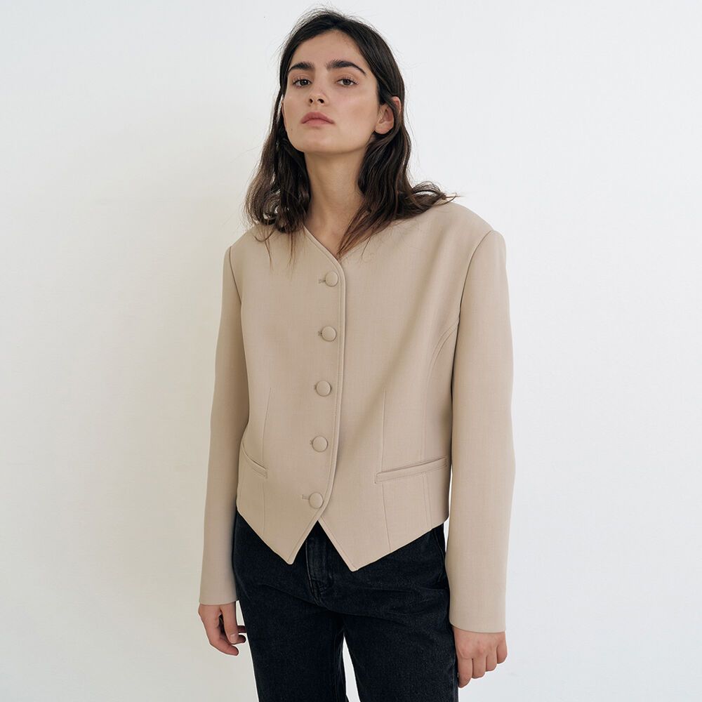 SOFTIES WOOL JACKET [KHAKI BEIGE] - 감도 깊은 취향 셀렉트샵 29CM