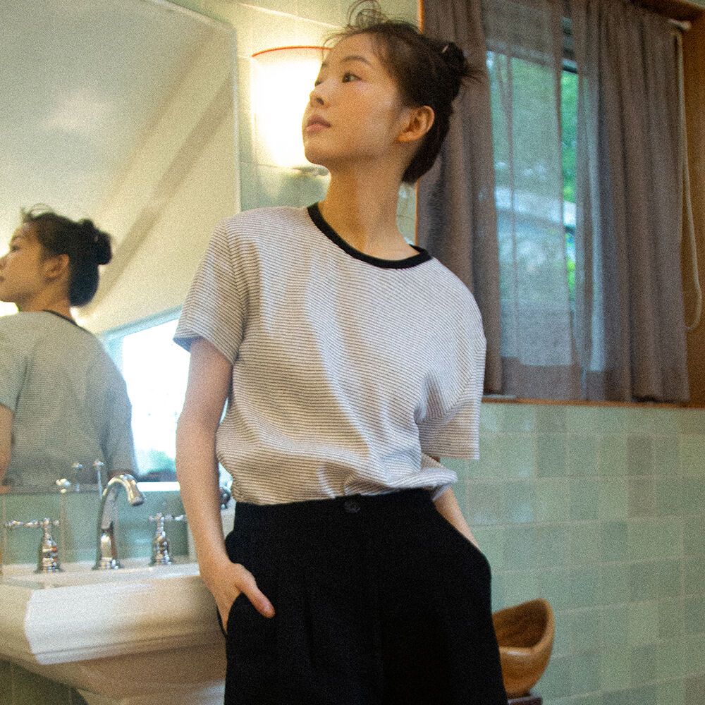 Striped Basic T-shirt_black - 감도 깊은 취향 셀렉트샵 29CM