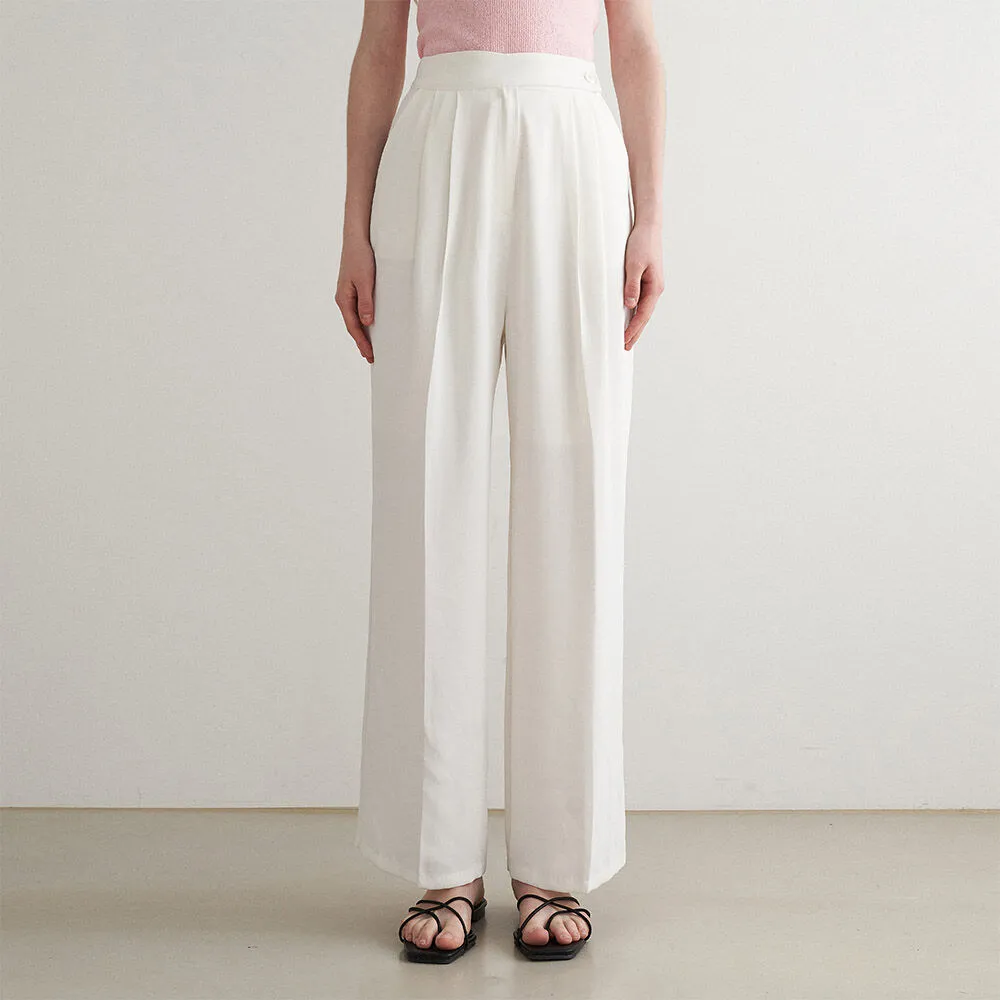 Summer pintuck wide slacks - ivory - 감도 깊은 취향 셀렉트샵 29CM