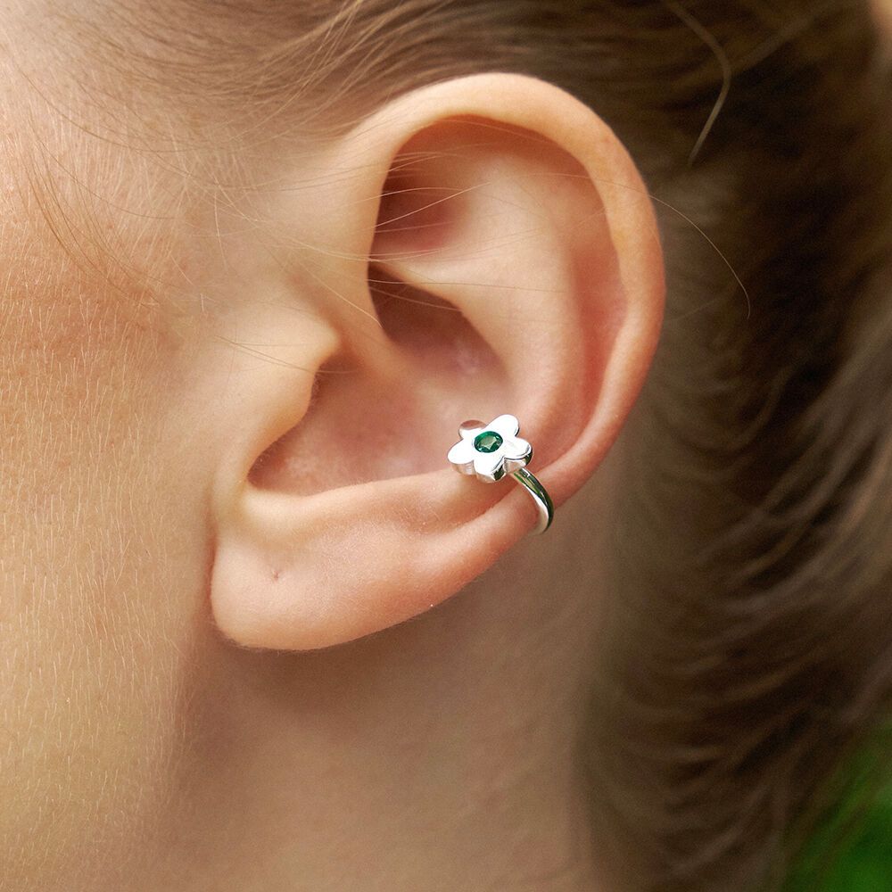 Flower Cubic Earcuff (4color) - 감도 깊은 취향 셀렉트샵 29CM