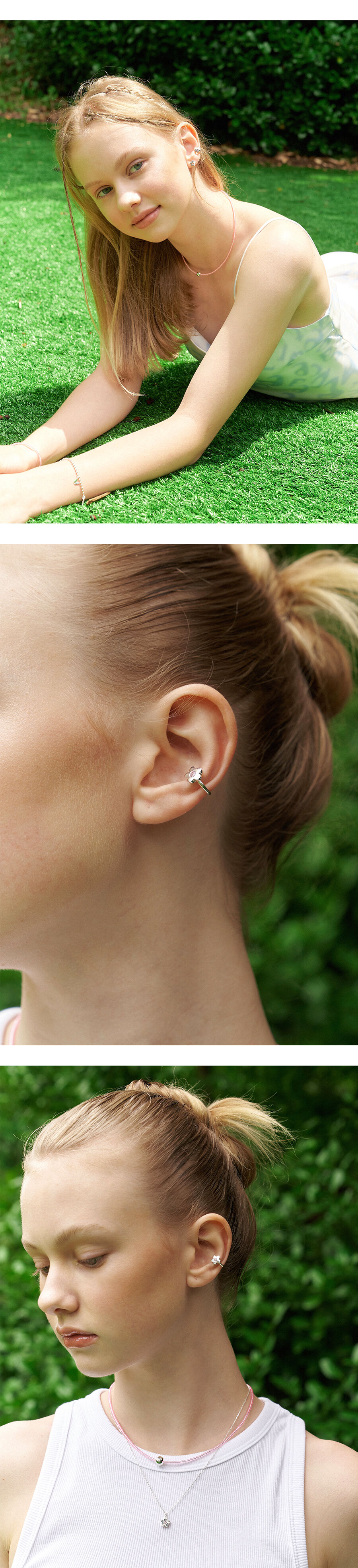 Flower Cubic Earcuff (4color) - 감도 깊은 취향 셀렉트샵 29CM