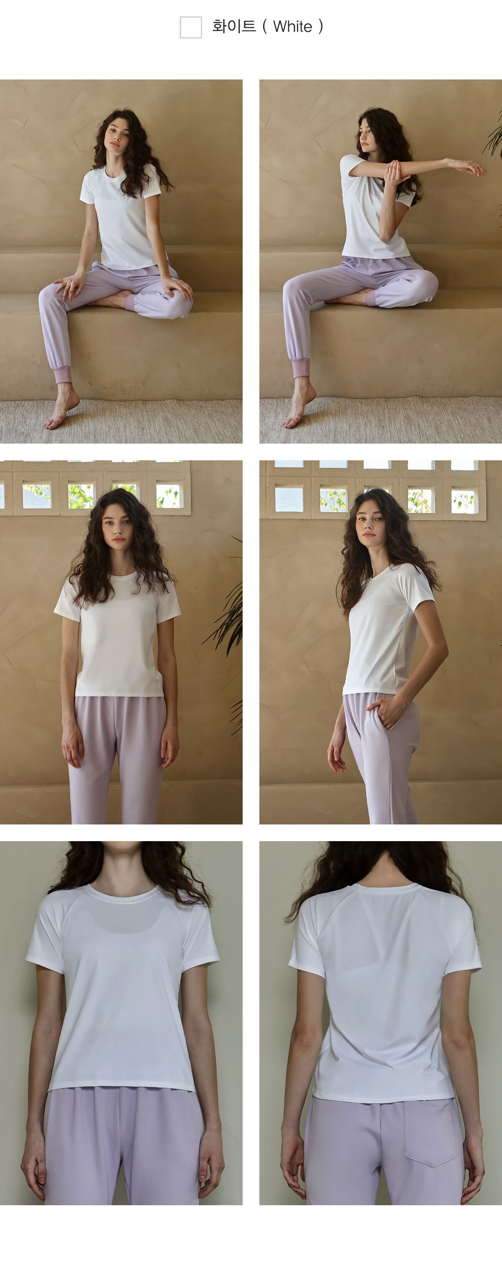 여성 요가복 DEVI-T0083-베이지 필라테스 쿨링 래글런 숏슬리브 - 감도 깊은 취향 셀렉트샵 29CM