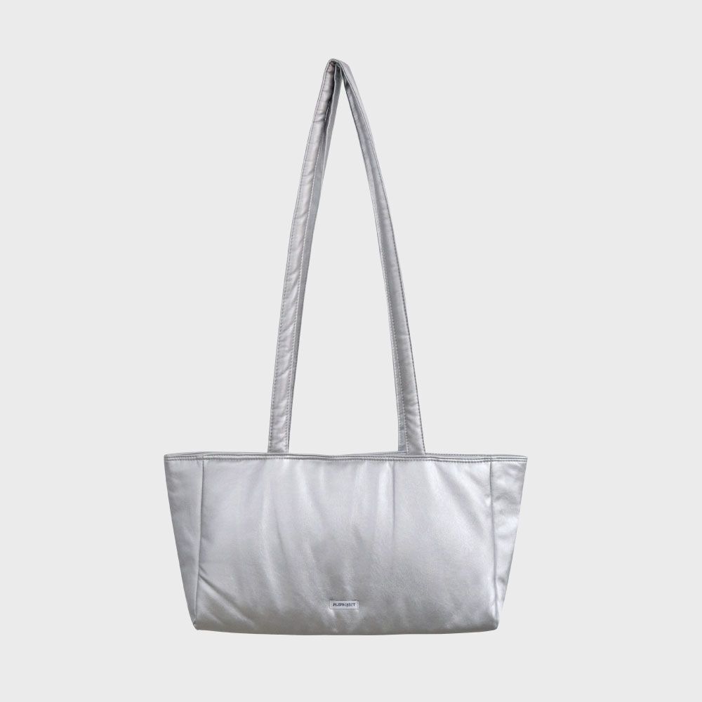 2-WAY LEATHER PADDING BAG, SILVER - 감도 깊은 취향 셀렉트샵 29CM