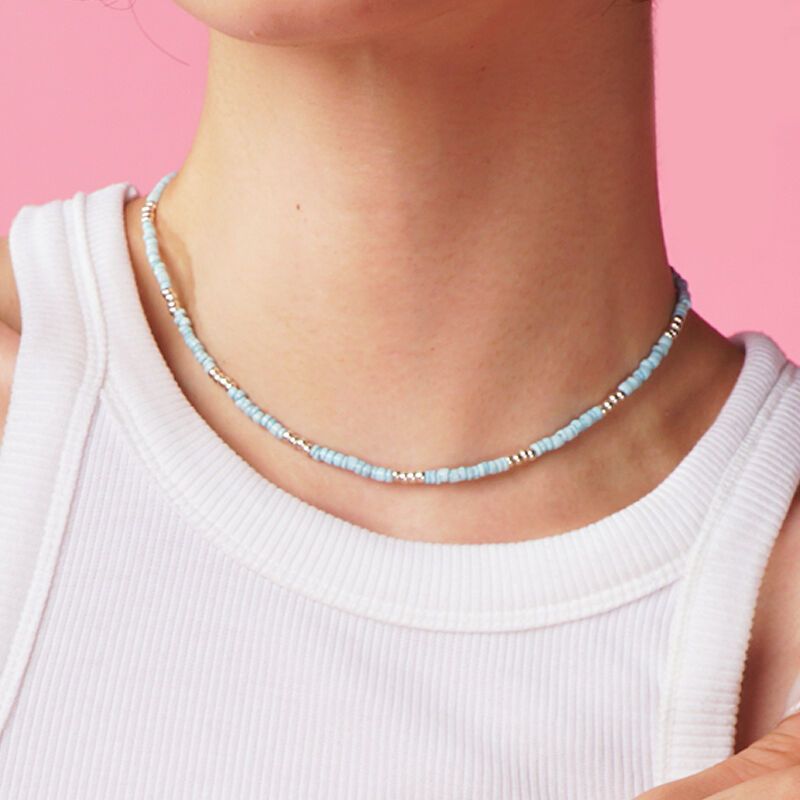 SHELL STONE NECKLACE / SKYBLUE - 감도 깊은 취향 셀렉트샵 29CM