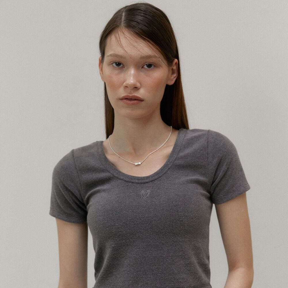 u-neck top - gray - 감도 깊은 취향 셀렉트샵 29CM