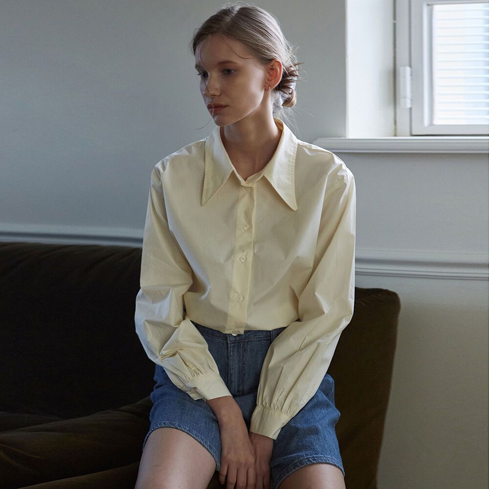 LOVELY BIG COLLAR SHIRTS_CREAM - 감도 깊은 취향 셀렉트샵 29CM