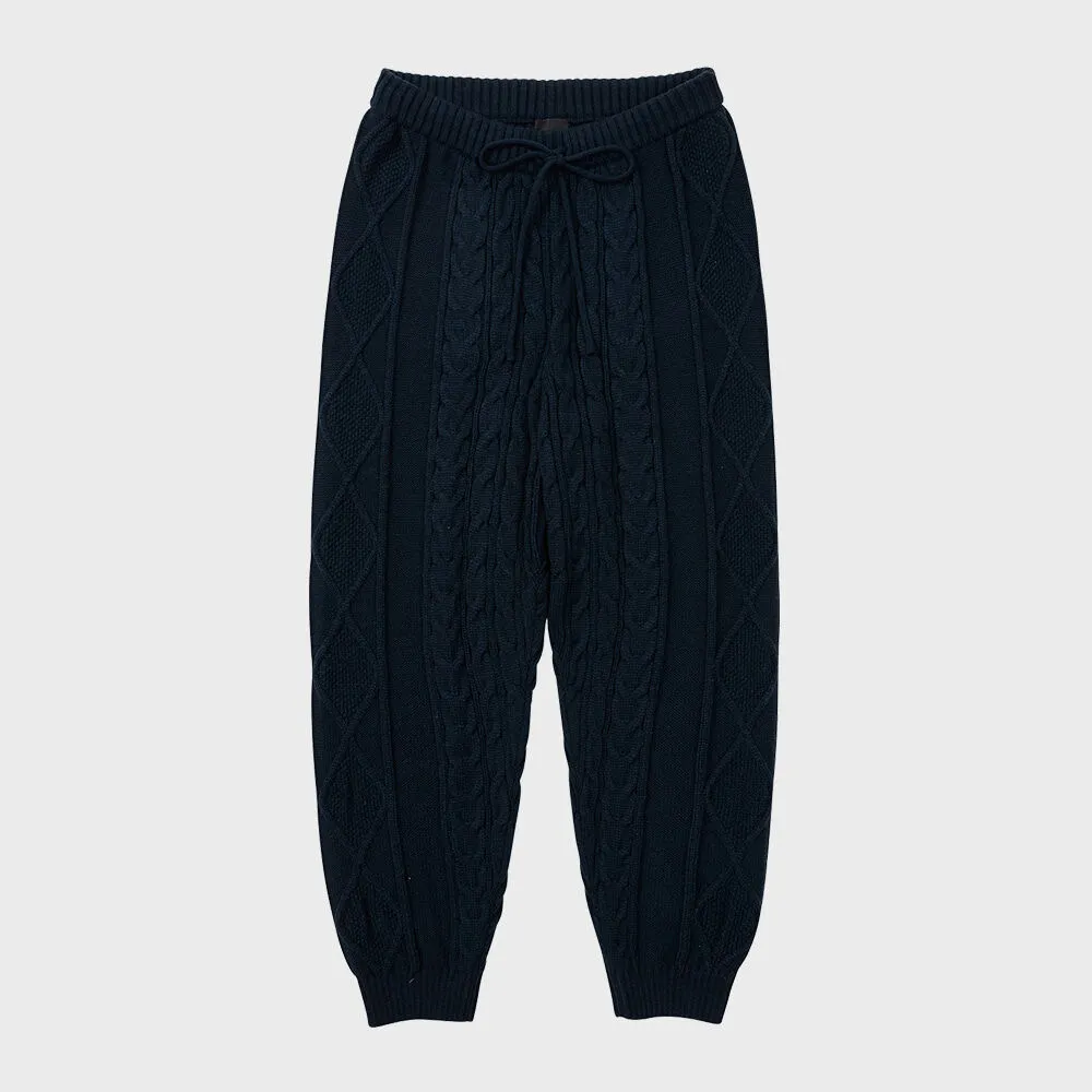 Twisted Cable Knit Pants [NAVY] - 감도 깊은 취향 셀렉트샵 29CM