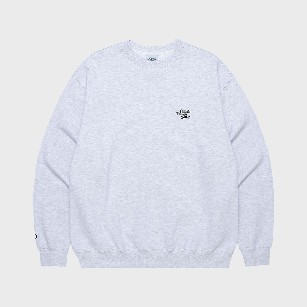 SELLER LOGO EMB SWEATSHIRT LIGHT GREY(CV2CFUM460A) - 감도 깊은 취향 셀렉트샵 29CM