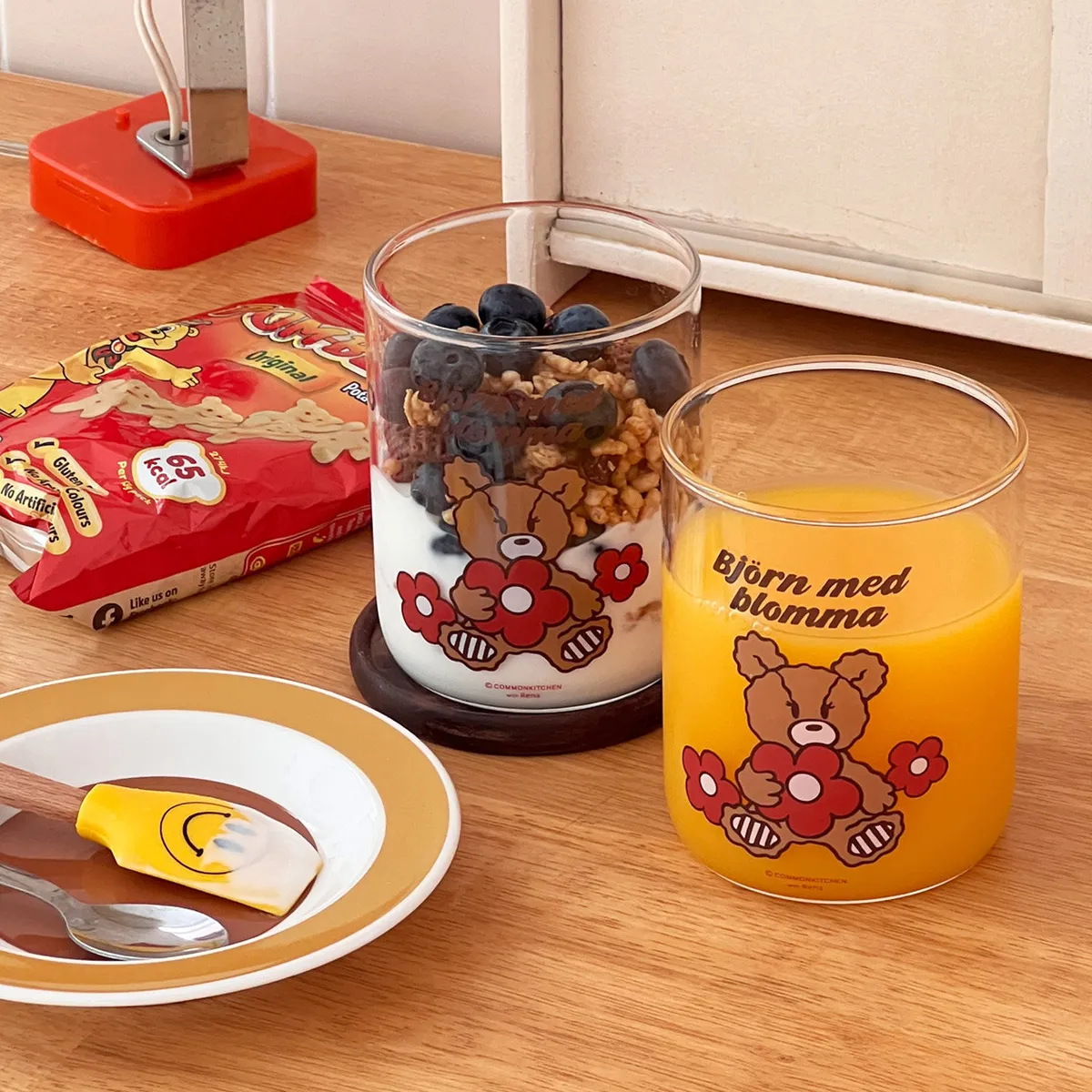 Bear with flower 내열글라스 420ml - 감도 깊은 취향 셀렉트샵 29CM