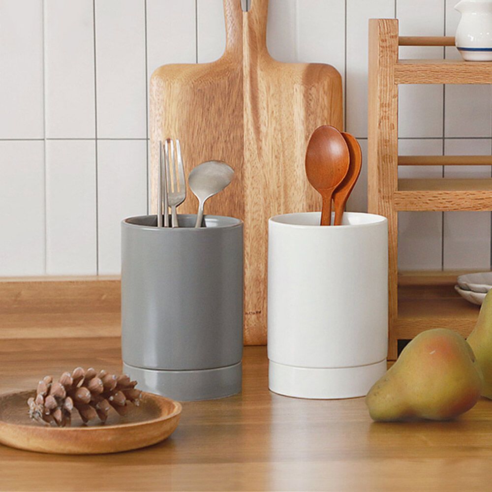심플 도자기 수저통 (2colors) - 감도 깊은 취향 셀렉트샵 29CM