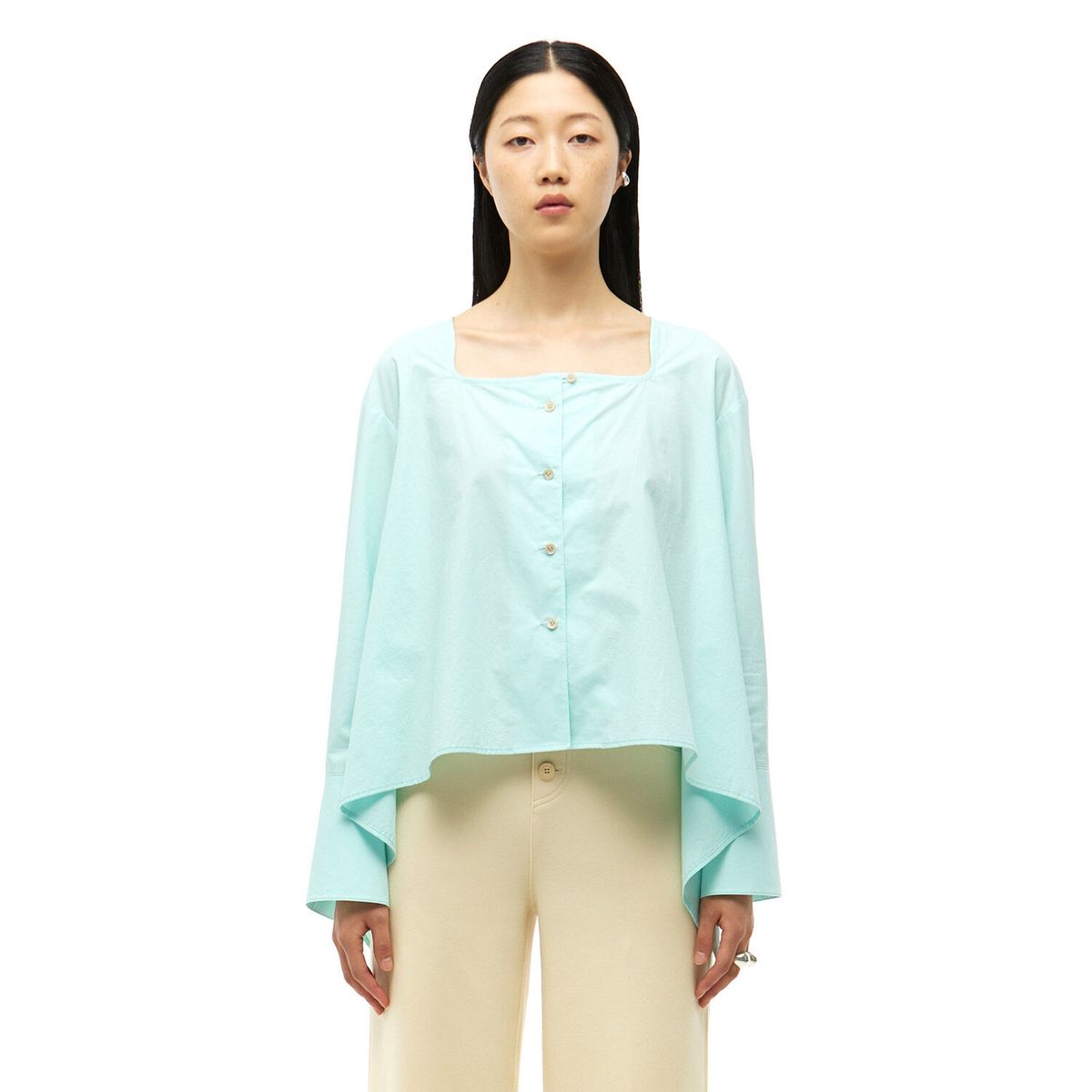 Square Back Gathering Shirt_Mint - 감도 깊은 취향 셀렉트샵 29CM