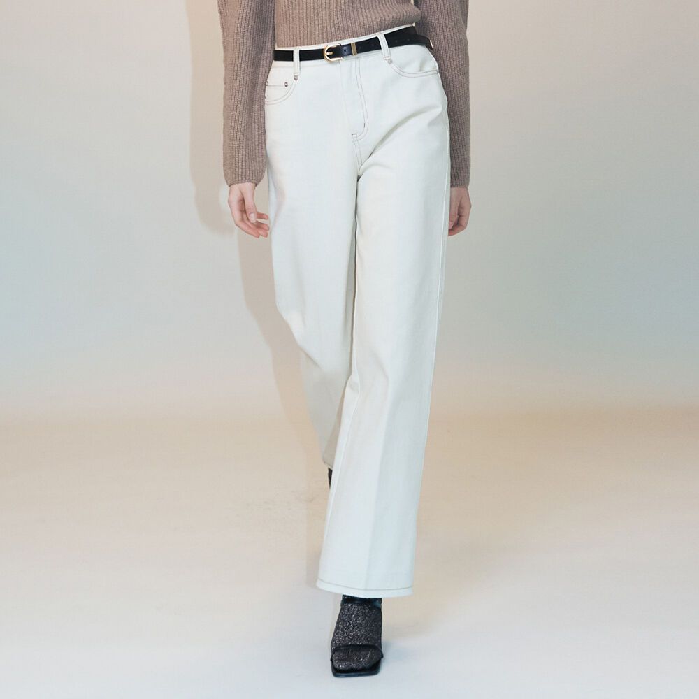 COLOR STRAIGHT DENIM - IVORY - 감도 깊은 취향 셀렉트샵 29CM