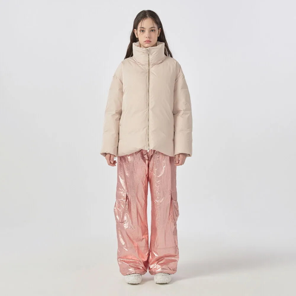 Belted High-Neck Padding Jumper Beige WBAFPD002BE - 감도 깊은 취향 셀렉트샵 29CM