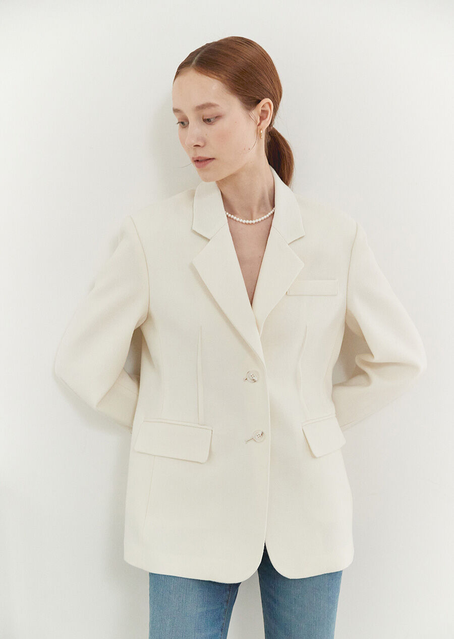 BOLD SLEEVE DART JACKET(sand ivory) - 감도 깊은 취향 셀렉트샵 29CM
