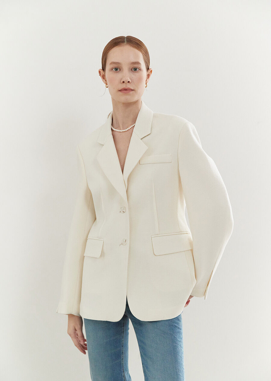 BOLD SLEEVE DART JACKET(sand ivory) - 감도 깊은 취향 셀렉트샵 29CM