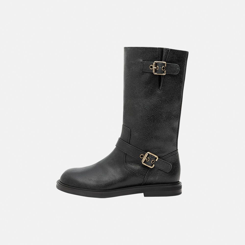 VINTAGE BIKER BOOT_BUTTERO BLACK - 감도 깊은 취향 셀렉트샵 29CM