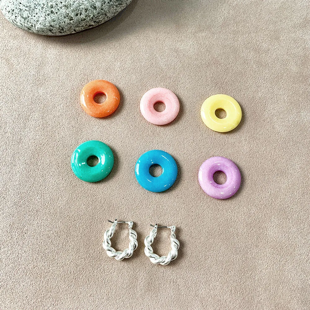 [삿치] PASTEL CANDY JADE HOOP - 감도 깊은 취향 셀렉트샵 29CM