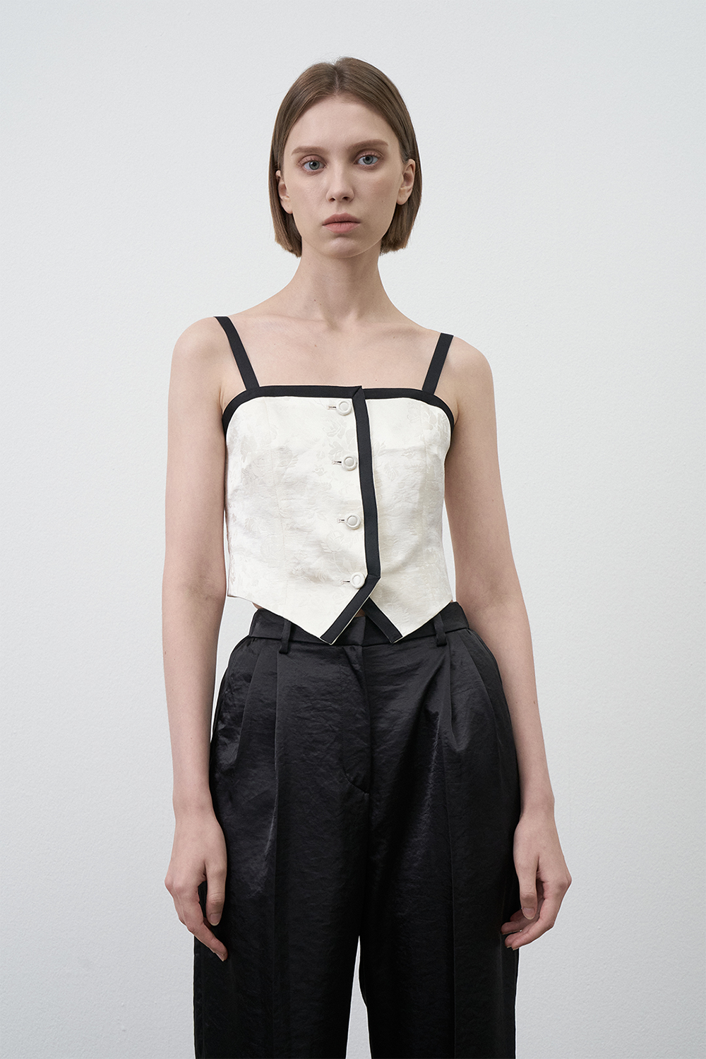 [OVDC] 자카드 뷔스티에 베스트_IVORY - 감도 깊은 취향 셀렉트샵 29CM