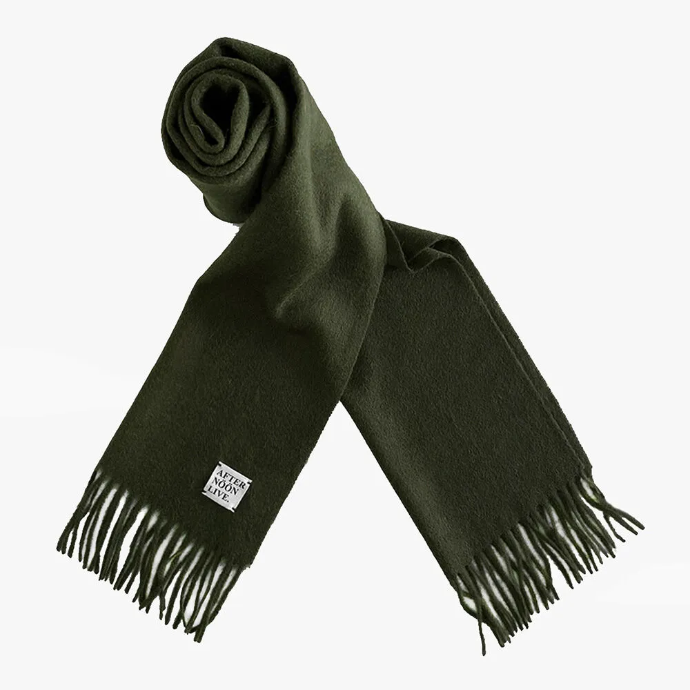 Afternoonlive Wool Muffler (Olive Green) - 감도 깊은 취향 셀렉트샵 29CM