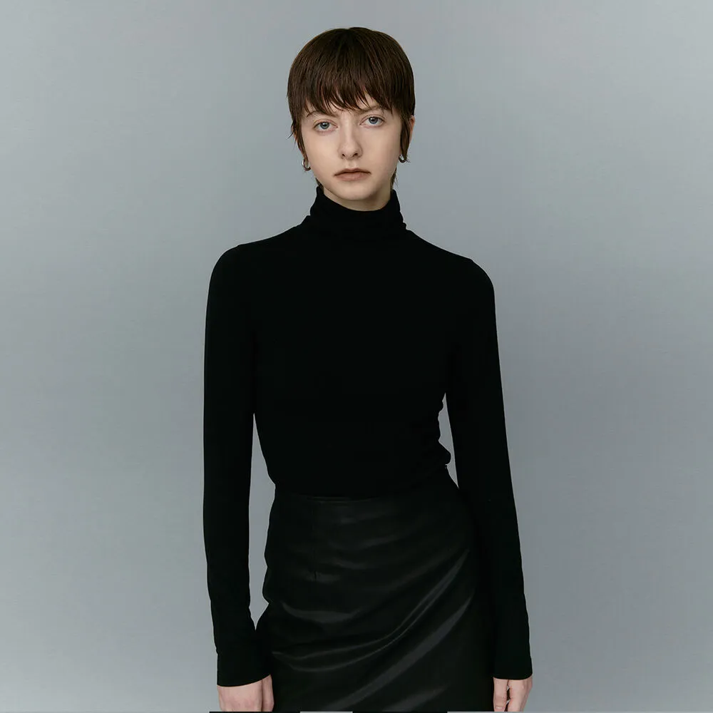 BASIC TURTLE NECK TOP (BLACK) - 감도 깊은 취향 셀렉트샵 29CM