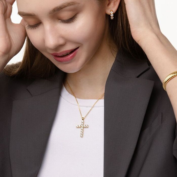 Eternity 4M Cross Necklace (S925) - 감도 깊은 취향 셀렉트샵 29CM