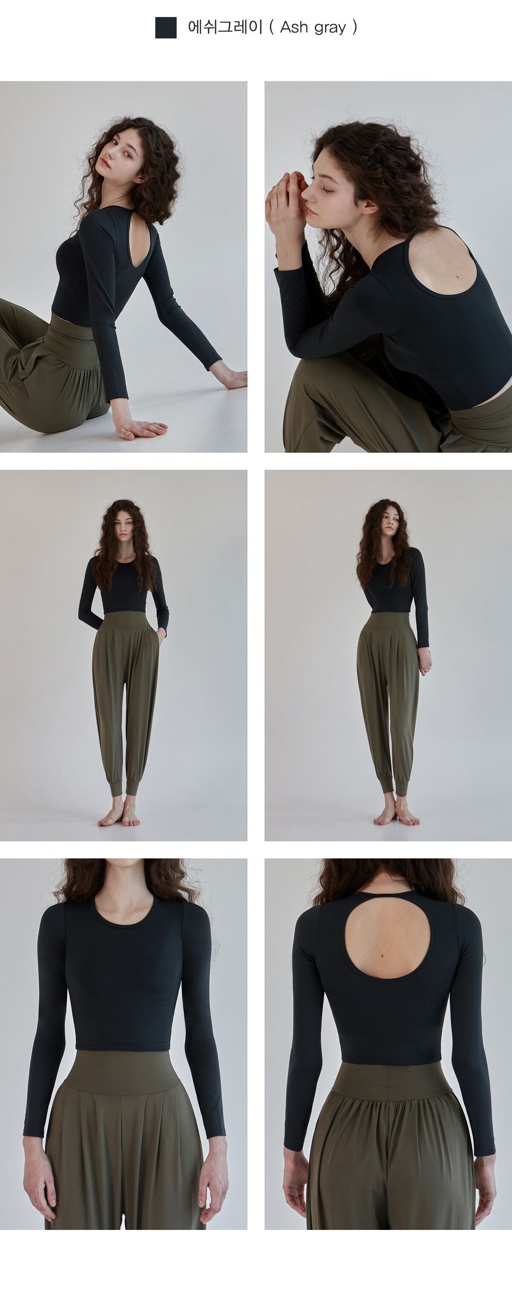 여성 요가복 DEVI-T0080-페일민트 필라테스 브리지 홀 크롭티 - 감도 깊은 취향 셀렉트샵 29CM