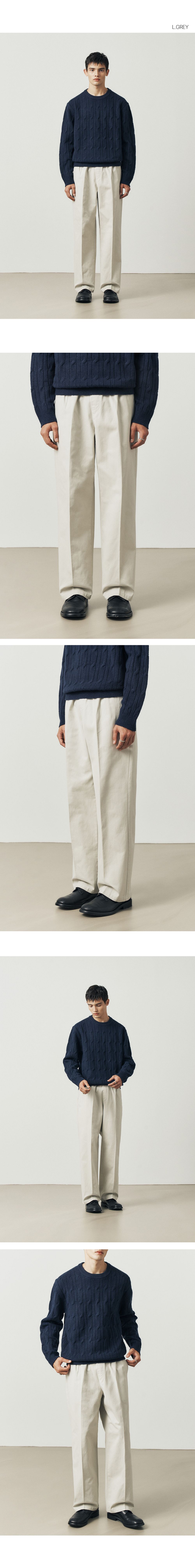 코튼 세미 와이드 밴딩 팬츠 - 5 COLOR - 감도 깊은 취향 셀렉트샵 29CM