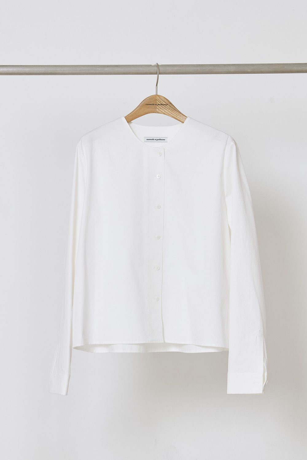 Modern round cotton shirt white - 감도 깊은 취향 셀렉트샵 29CM
