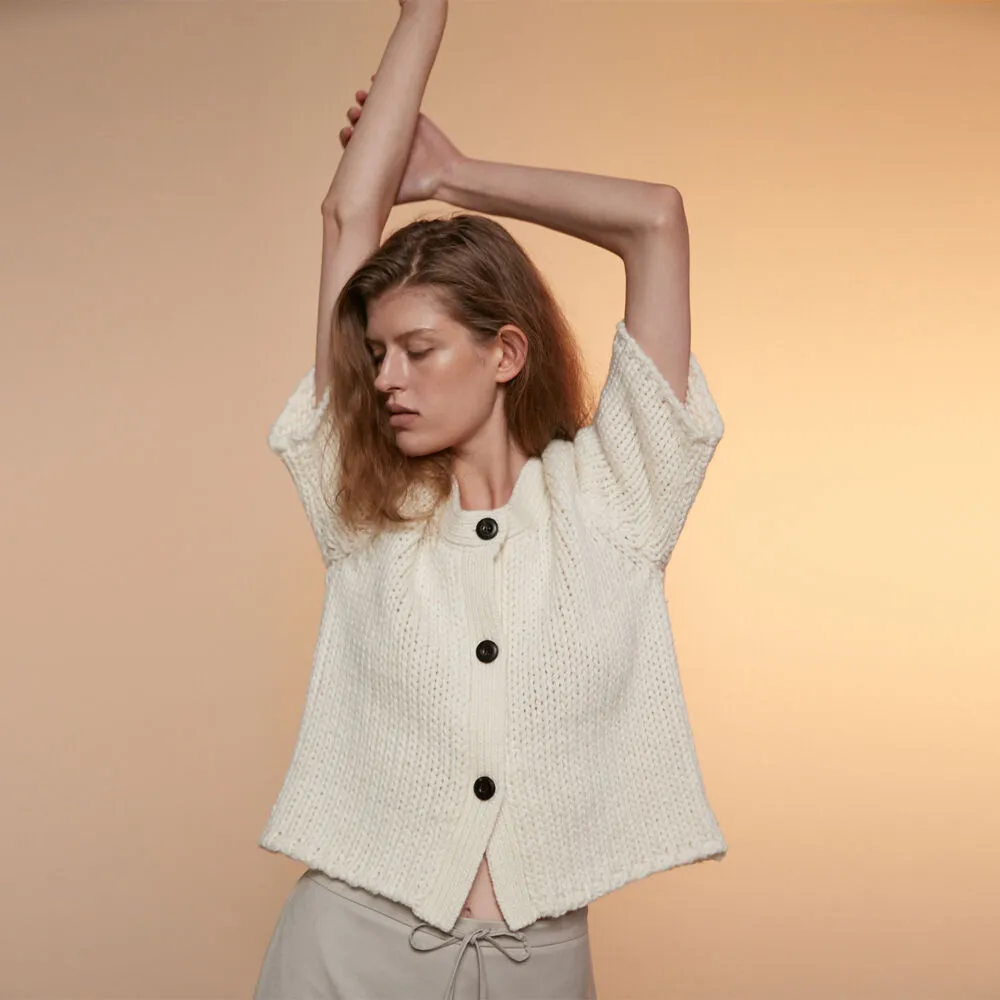 BULKY SHORT KNIT CARDIGAN - 감도 깊은 취향 셀렉트샵 29CM