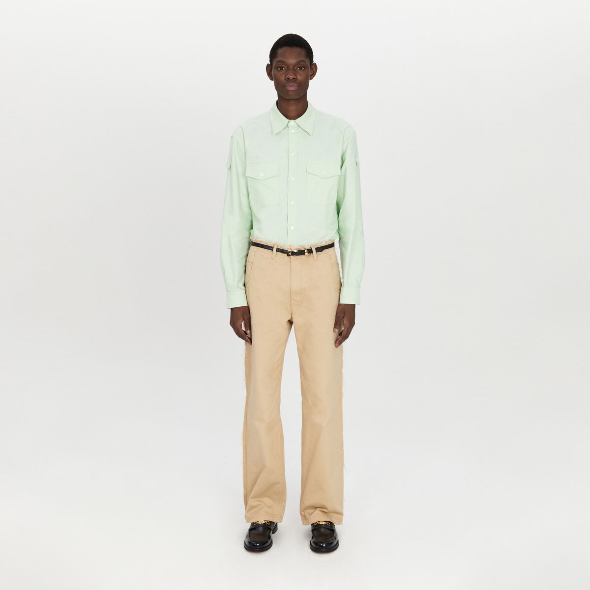 EPAULET FIELD SHIRT OXFORD LIME GREEN - 감도 깊은 취향 셀렉트샵 29CM