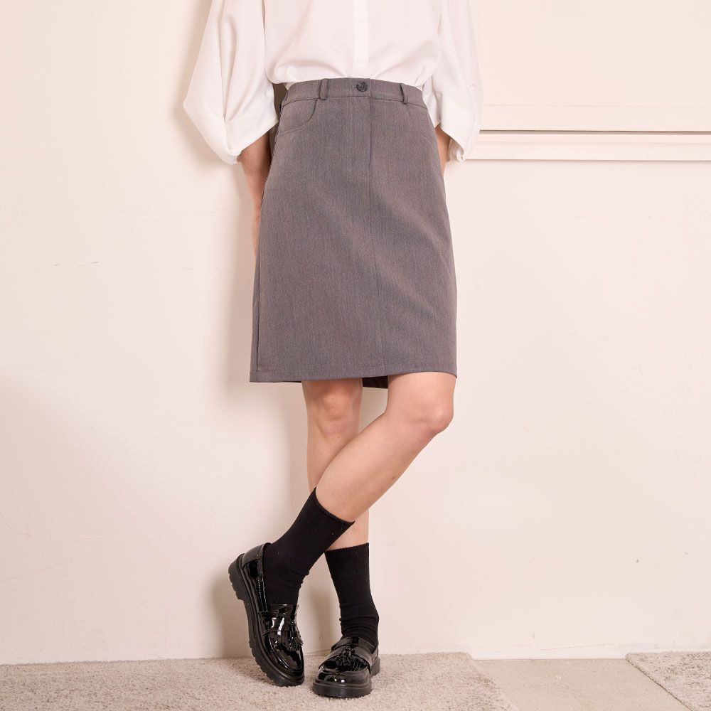 스티치 스커트 그레이 [T23] - 감도 깊은 취향 셀렉트샵 29CM