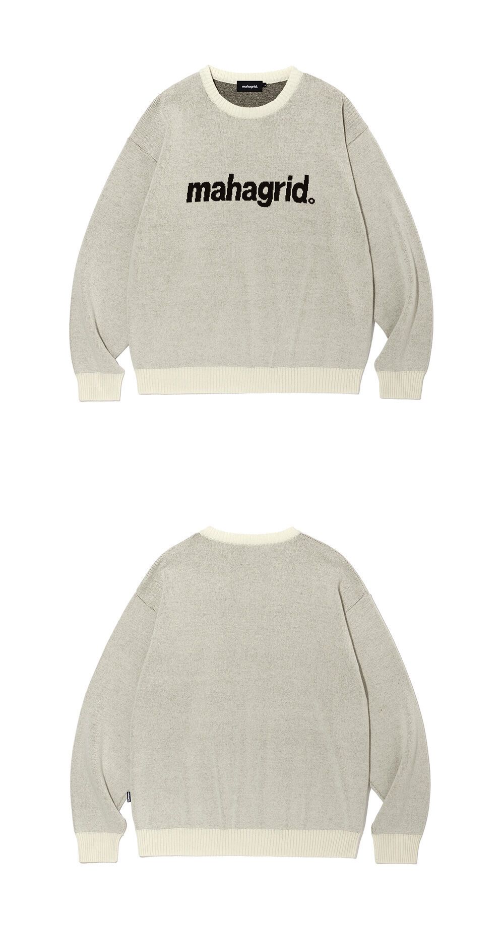 [현진 착용]BASIC LOGO KNIT SWEATER IVORY(MG2CFMK620A) - 감도 깊은 취향 셀렉트샵 29CM