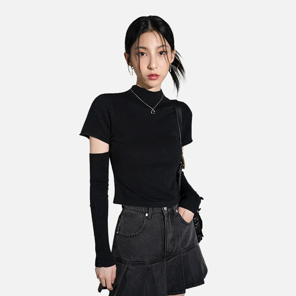 Half-turtleneck warmer knit BLACK - 감도 깊은 취향 셀렉트샵 29CM