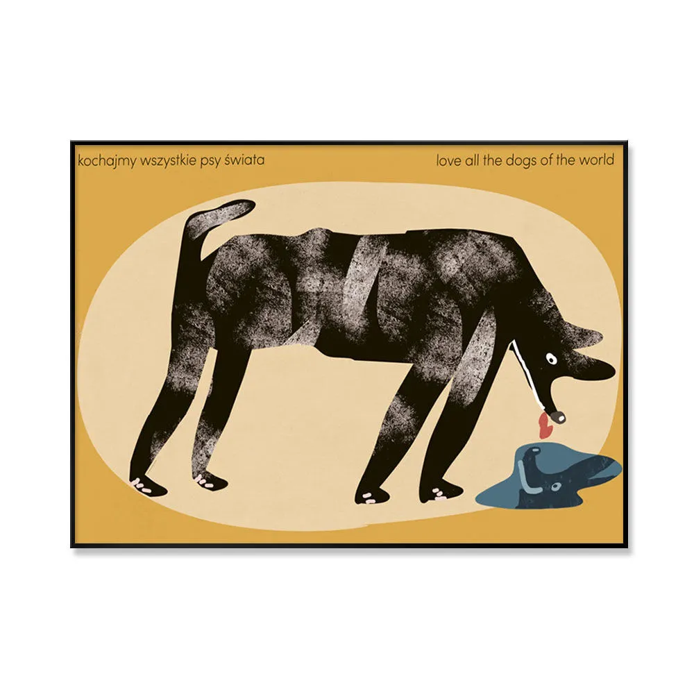 야콥 자사다-Let's love all the dogs in the world (액자 포함) - 감도 깊은 취향 셀렉트샵 29CM