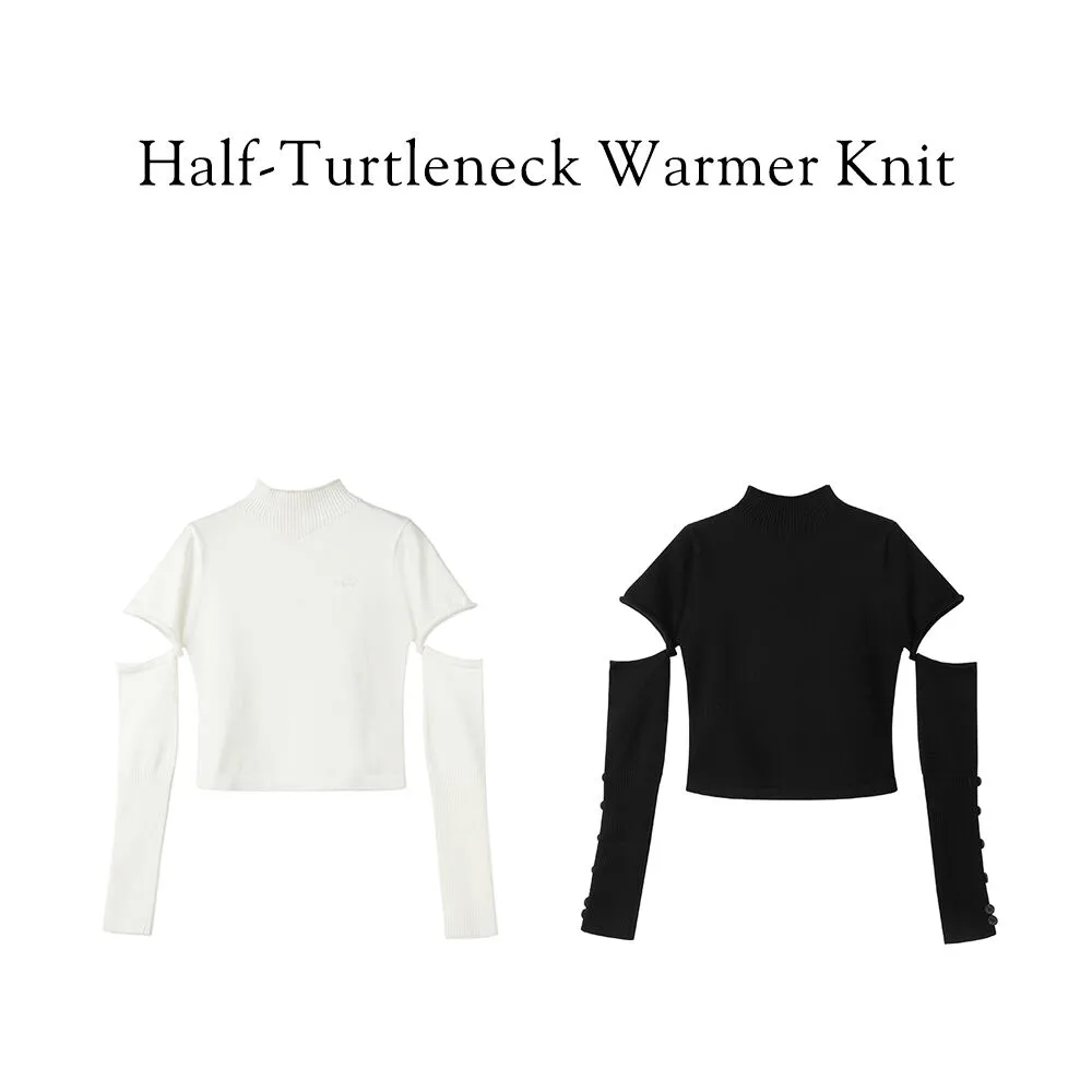 Half-turtleneck warmer knit BLACK - 감도 깊은 취향 셀렉트샵 29CM