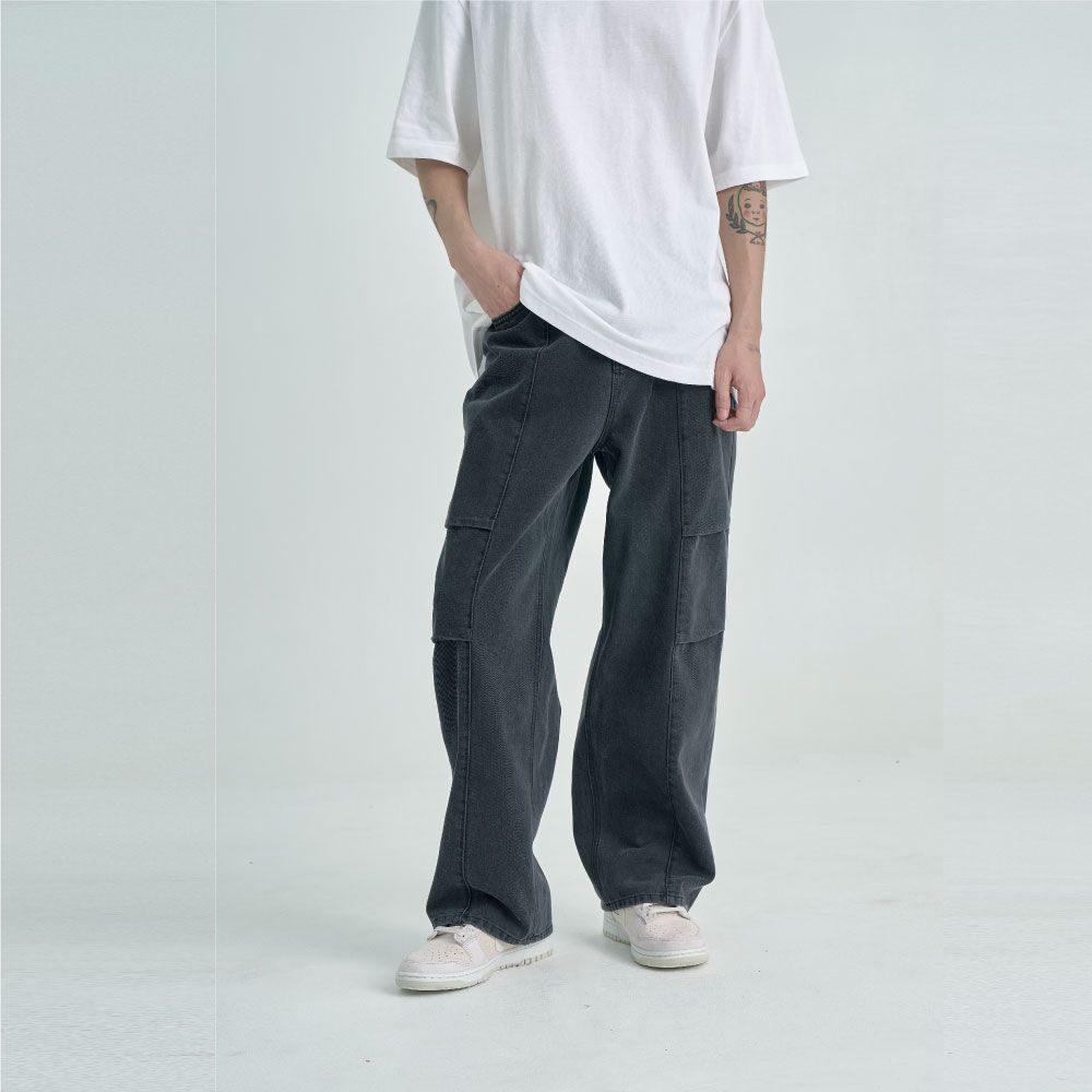 Tuck Wide Denim Pants (Washed Black) - 감도 깊은 취향 셀렉트샵 29CM