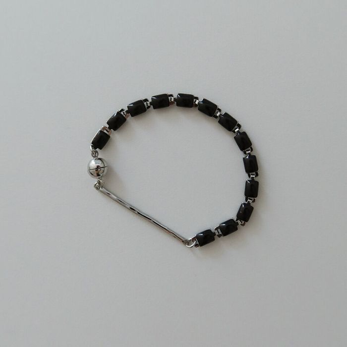 Black square chain bracelet - silver - 감도 깊은 취향 셀렉트샵 29CM