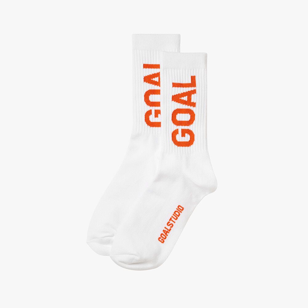 GOAL CREW SOCKS-ORANGE - 감도 깊은 취향 셀렉트샵 29CM