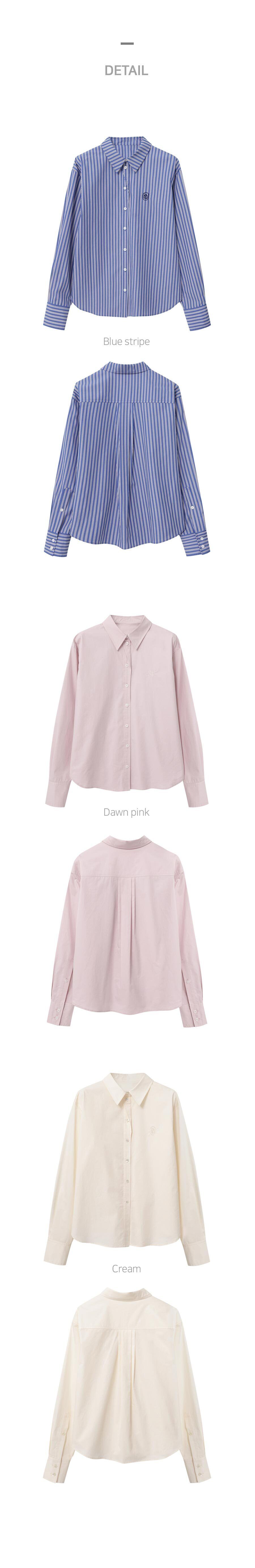 Tidy curve shirts Blue stripe - 감도 깊은 취향 셀렉트샵 29CM