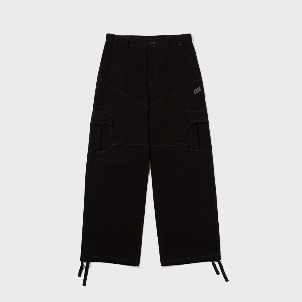 Claw daily wide string cargo pants - BLACK - 감도 깊은 취향 셀렉트샵 29CM